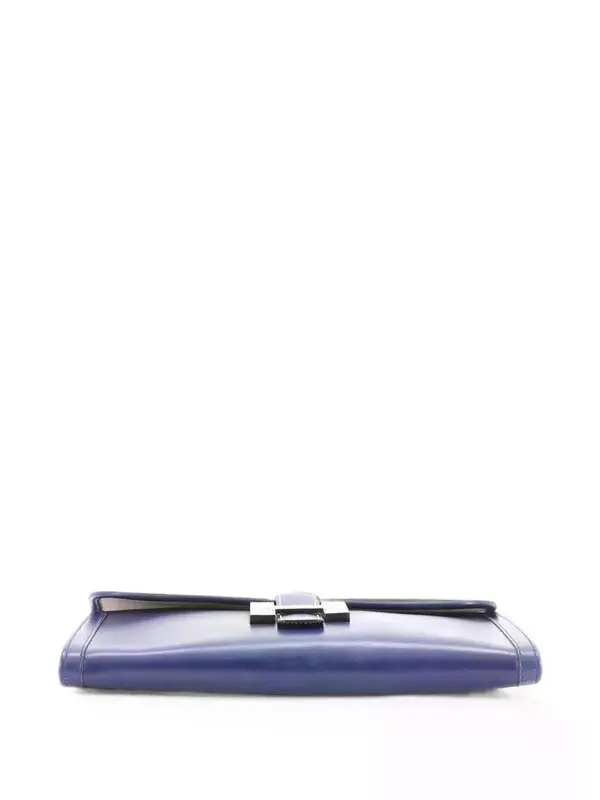 Hermès Jige Box Calf Pm Clutch Bag - Blue
