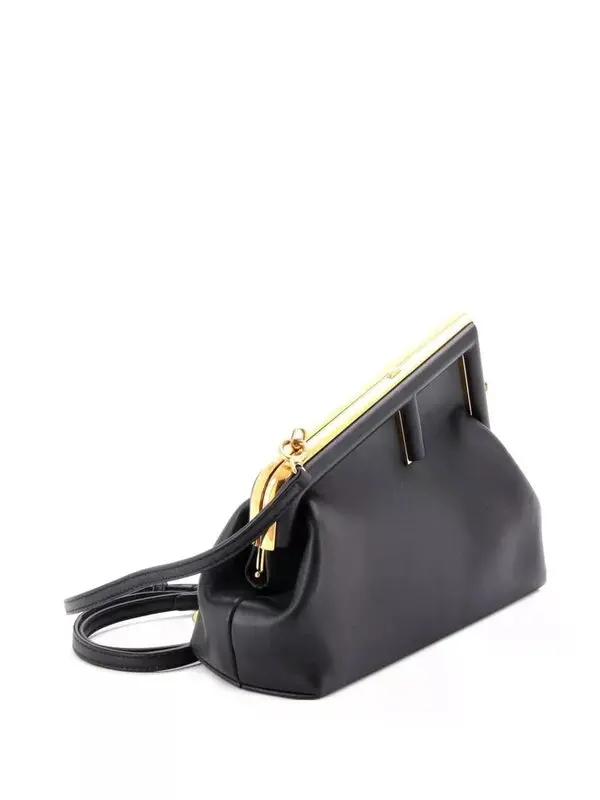 Fendi Leather Clutch Bag - Black