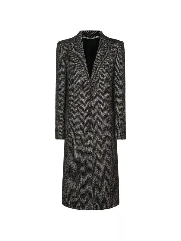 Tagliatore Herringbone Single-breasted Coat