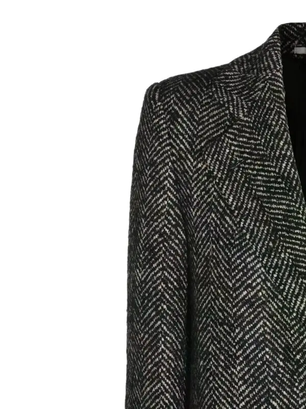 Tagliatore Herringbone Single-breasted Coat