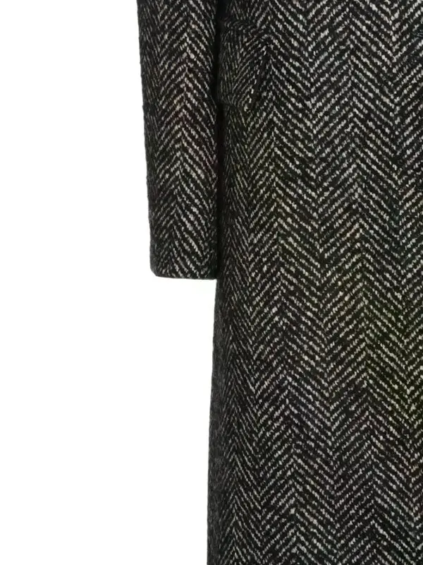 Tagliatore Herringbone Single-breasted Coat