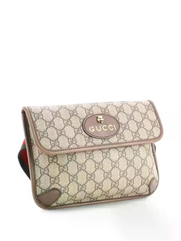 Gucci Neo Vintage Flap Gg Coated Canvas Belt Bag