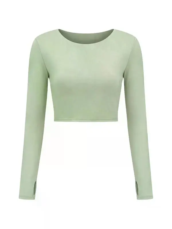 URBAN CLASSICS Cut-out Long-sleeve Crop Top