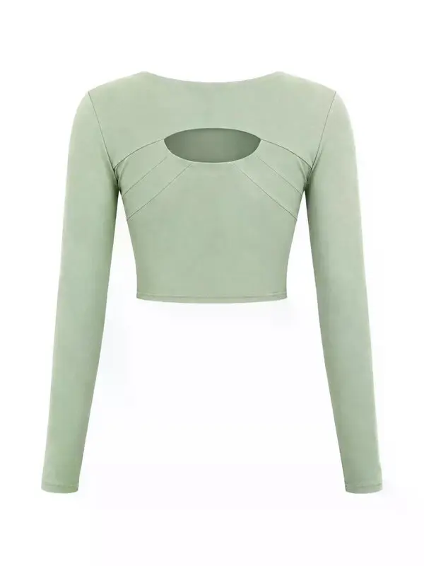 URBAN CLASSICS Cut-out Long-sleeve Crop Top