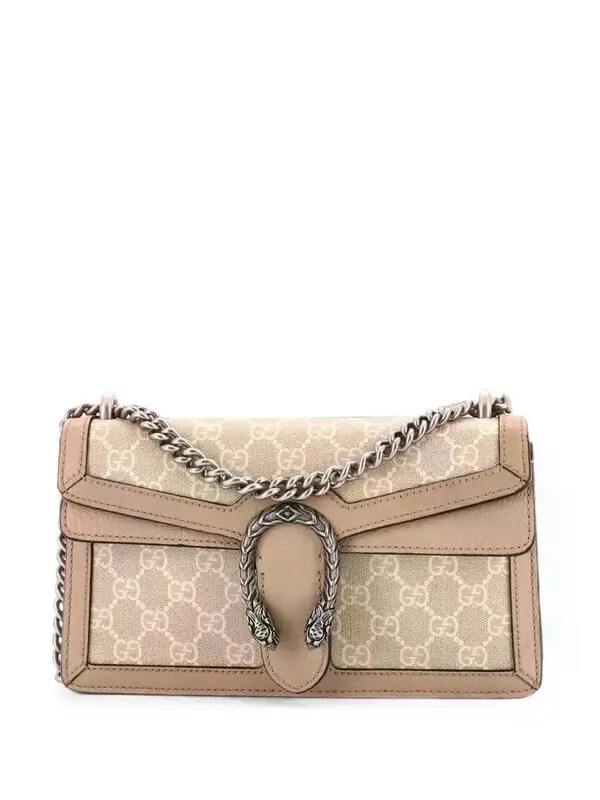 Gucci Dionysus Bag Gg Coated Canvas With Leather Small Shoulder Bag