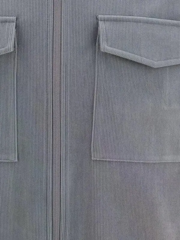 Herno Zip-up Corduroy Shirt Jacket
