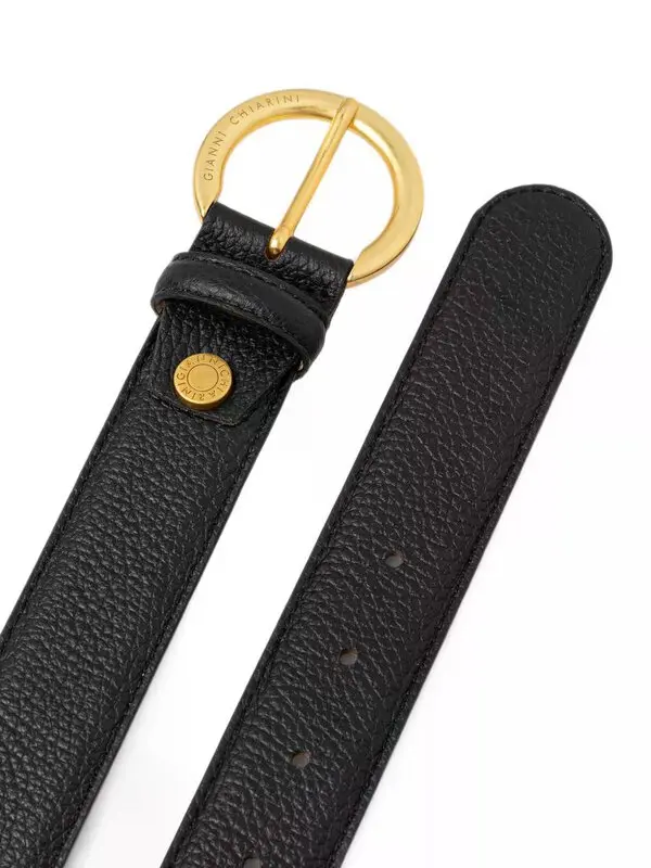 GIANNI CHIARINI Pebbled-leather Belt