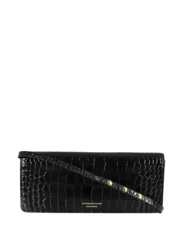 Victoria Beckham Dorian Crocodile-effect Clutch Bag