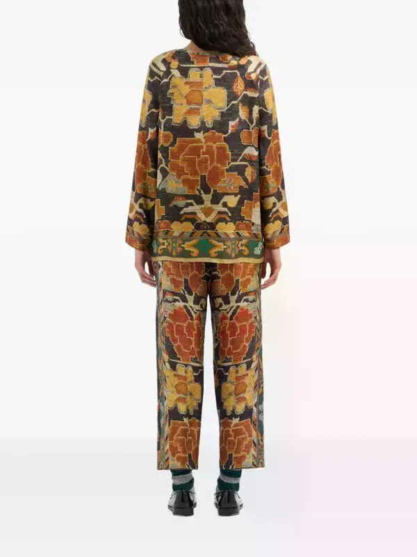 PIERRE-LOUIS MASCIA Floral-print Silk Blouse