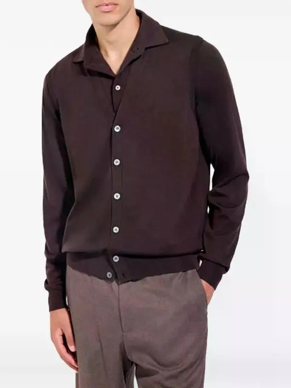 FILIPPO DE LAURENTIIS Merino Wool V-neck Sleeveless Sweater