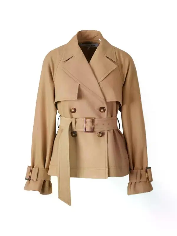 Veronica Beard Lazaro Double-breasted Belted Jacket