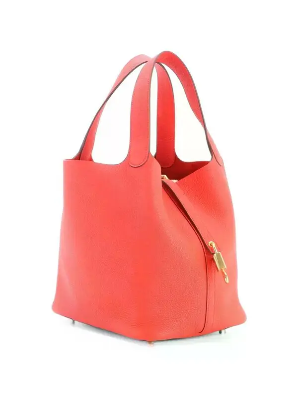 Hermès Picotin Lock Bag Maurice Mm Bucket Bag - Red