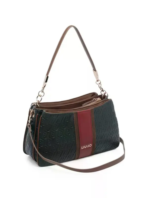 Liu Jo Monogram-embossed Panelled Shoulder Bag