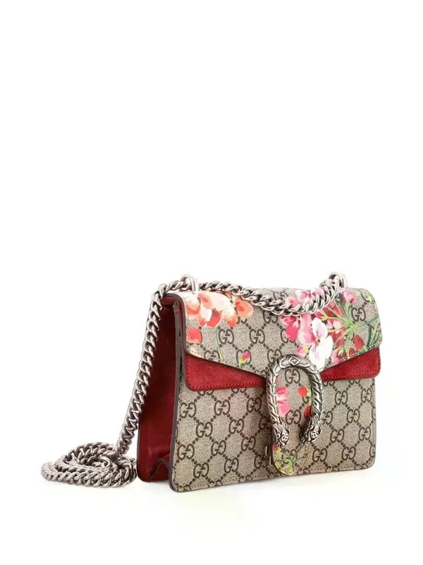 Gucci Dionysus Bag Blooms Print Gg Coated Canvas Mini Cross Body Bag