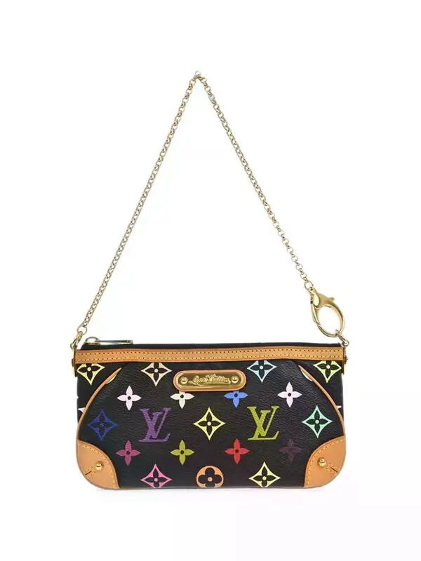 LOUIS VUITTON X Takashi Murakami 2009 Mm Pochette Milla Handbag - Black
