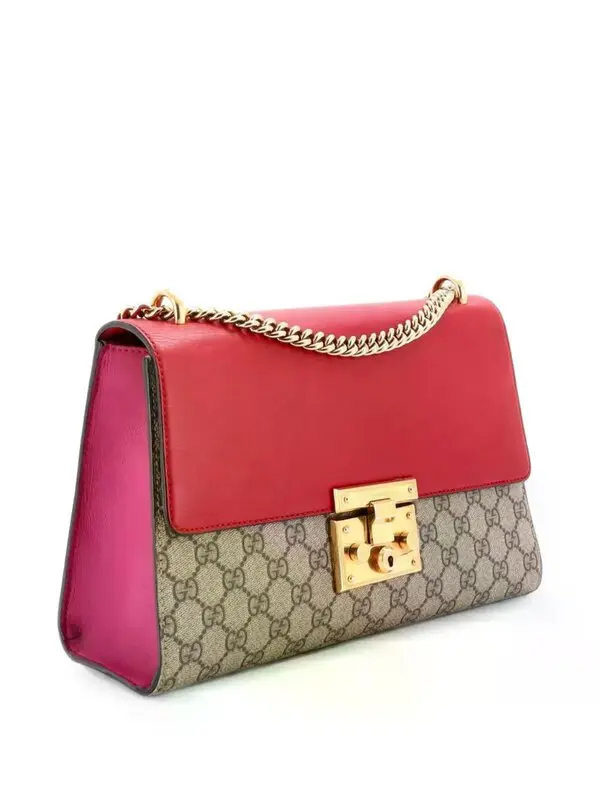 Gucci Padlock Gg Coated Canvas And Leather Medium Shoulder Bag