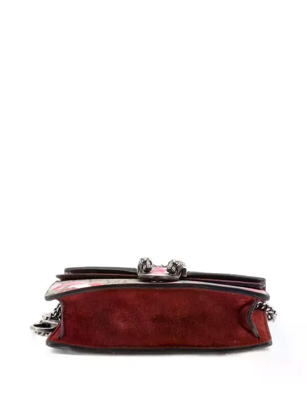 Gucci Dionysus Blooms Print Gg Coated Canvas Super Mini Crossbody Bag