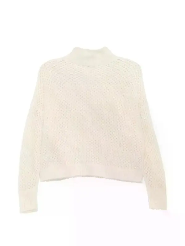 Antonelli Firenze Open-knit Mock-neck Sweater