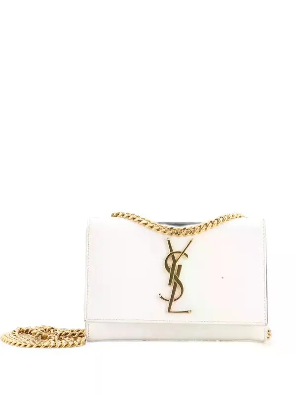 Saint Laurent Classic Monogram Grainy Leather Small Crossbody Bag