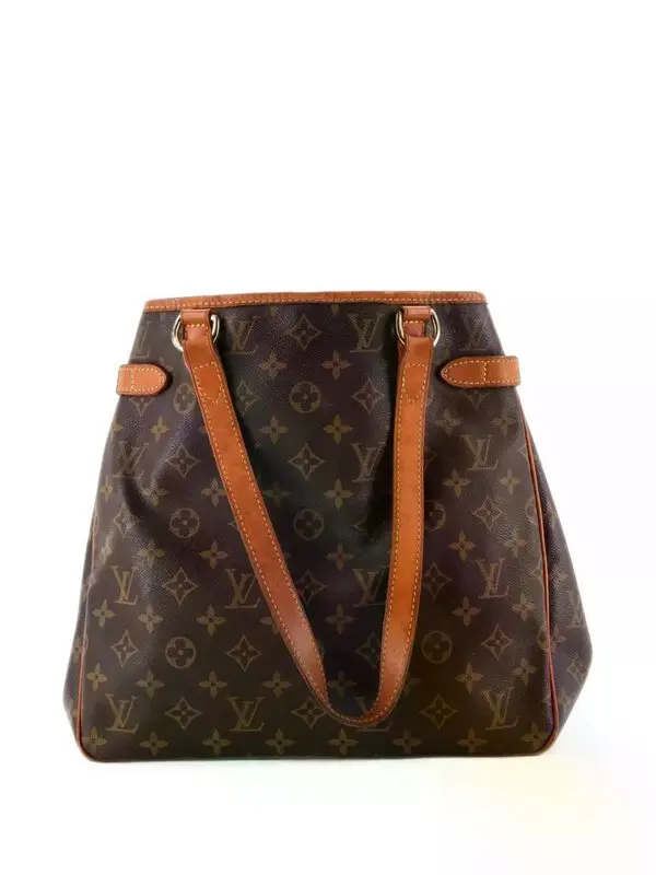 LOUIS VUITTON Batignolles Handbag Monogram Canvas Vertical Tote Bag