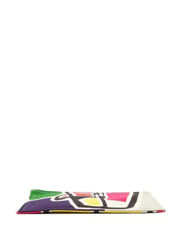 Hermès 2000-2026 Toile Flat Waikiki Pouch Clutch Bag