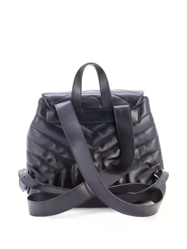 Saint Laurent Loulou Matelasse Chevron Leather Small Backpack