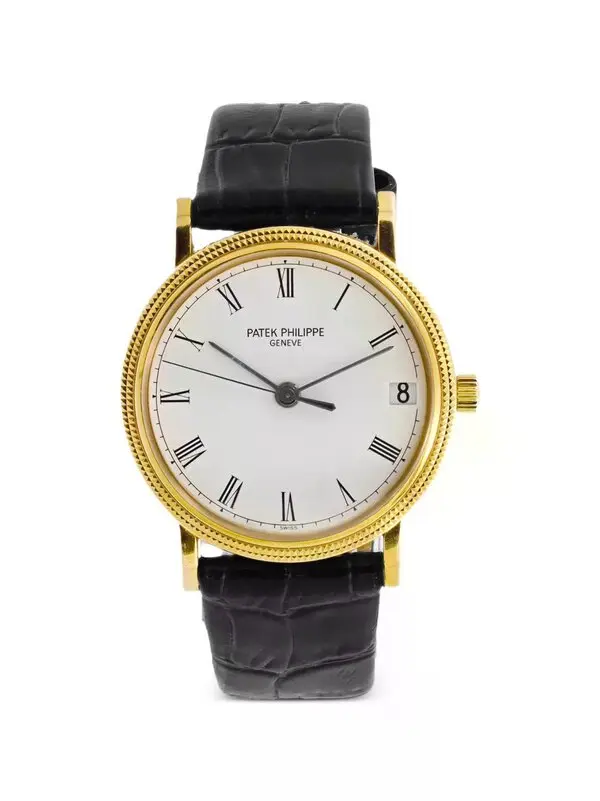 Patek Philippe Calatrava Clous De Paris 33mm Watch - White
