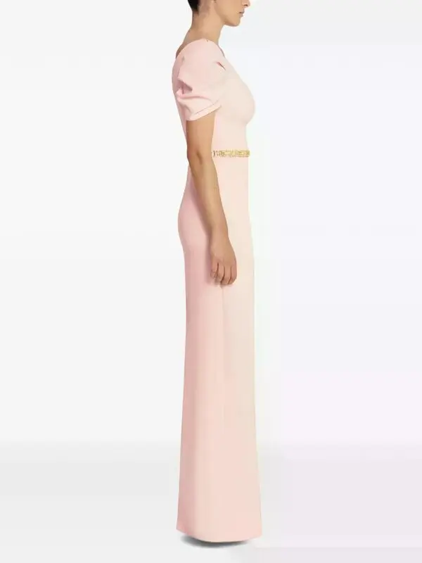 Safiyaa Vanna Sculptural-sleeve Maxi Dress