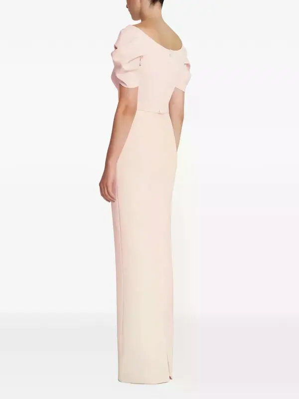 Safiyaa Vanna Sculptural-sleeve Maxi Dress