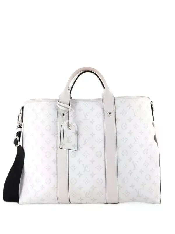 LOUIS VUITTON Weekend Nm Monogram Taigarama Tote Bag