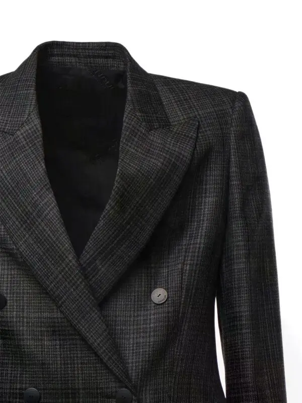 DONDUP Check-pattern Double-breasted Blazer