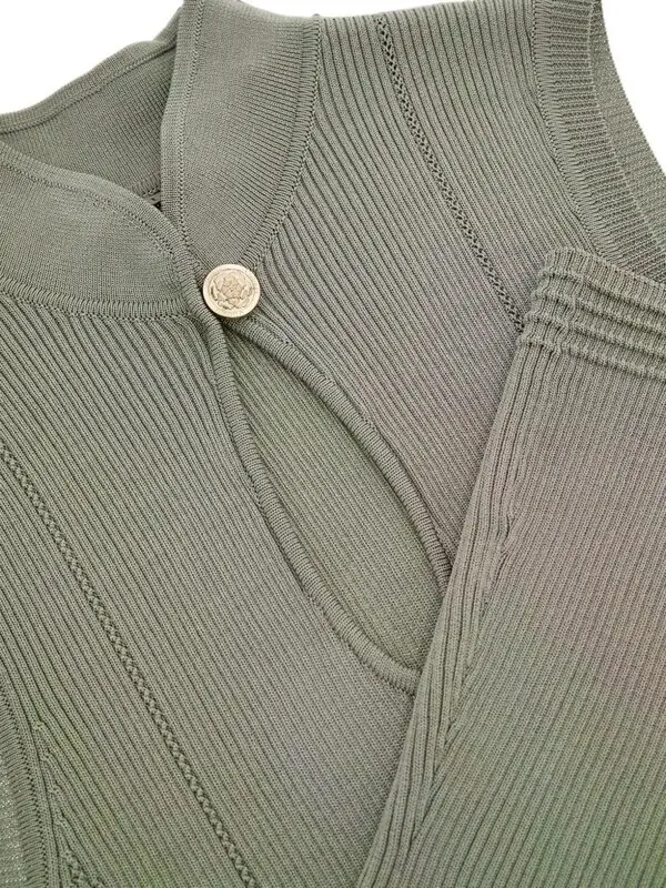 Guess Ribbed-knit Keyhole Top