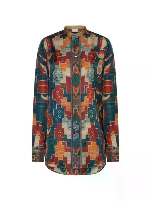 PIERRE-LOUIS MASCIA Aloe Silk Shirt