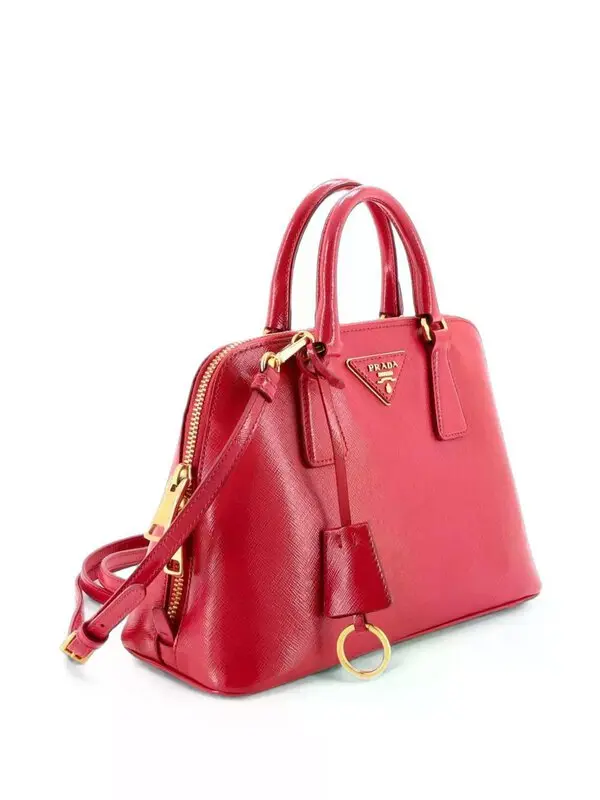 Prada Promenade Bag Vernice Saffiano Leather Small Satchel