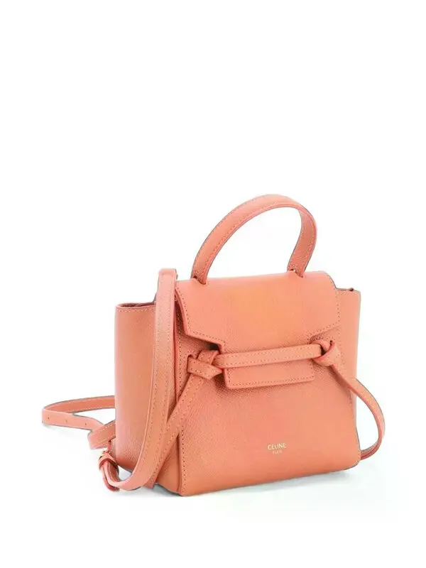 Celine Belt Bag Textured Leather Pico Shoulder Bag