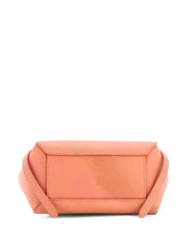 Celine Textured Leather Pico Belt Bag Shoulder Bag - Pink