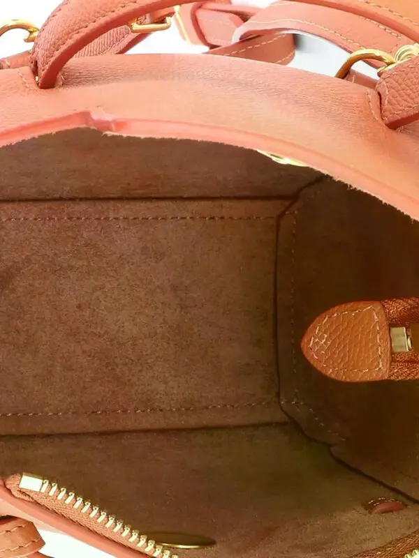 Celine Textured Leather Pico Belt Bag Shoulder Bag - Pink