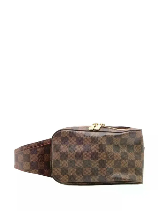 LOUIS VUITTON 2005 Damier Ebene Geronimos Crossbody Bag