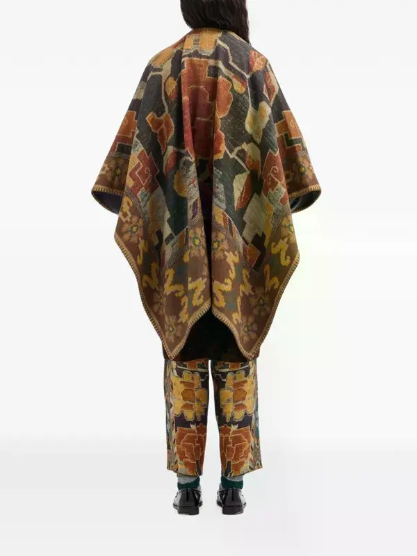 PIERRE-LOUIS MASCIA Geometric Wool Cape