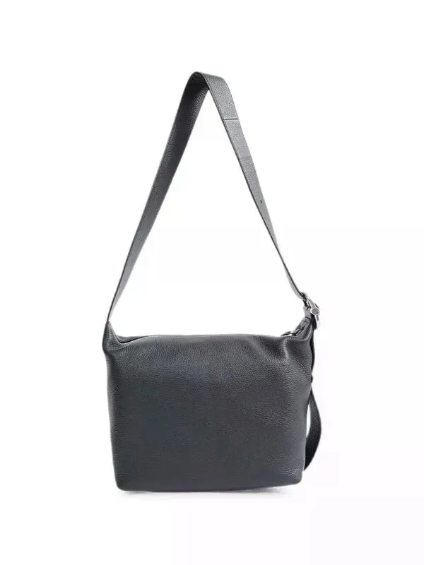 Loewe Medium Loop Bag In Supple Grained Calfskin - Black