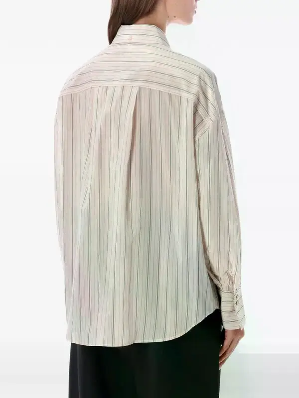 SESSUN Mabel Vertical-stripe Shirt