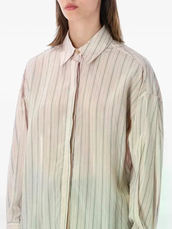 SESSUN Mabel Vertical-stripe Shirt