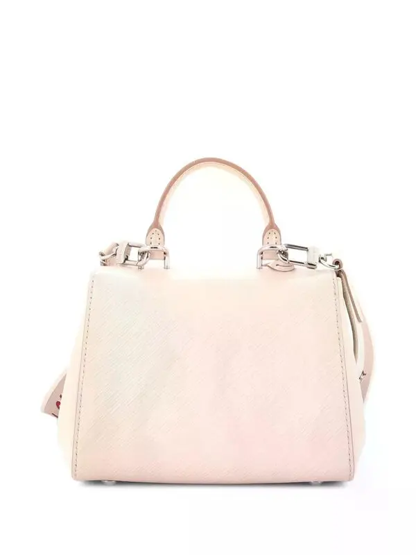 LOUIS VUITTON Cluny Top Handle Bag Epi Leather Mini Satchel - White