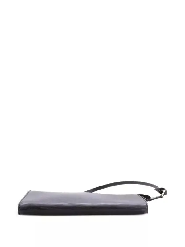 LOUIS VUITTON Pochette Accessoires Epi Leather Clutch Bag - Black