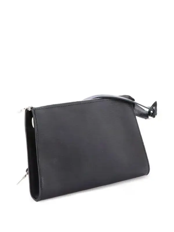 LOUIS VUITTON Pochette Accessoires Epi Leather Clutch Bag - Black