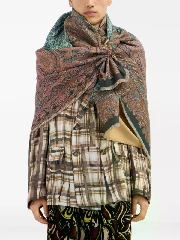 PIERRE-LOUIS MASCIA Pancake Paisley-print Scarf