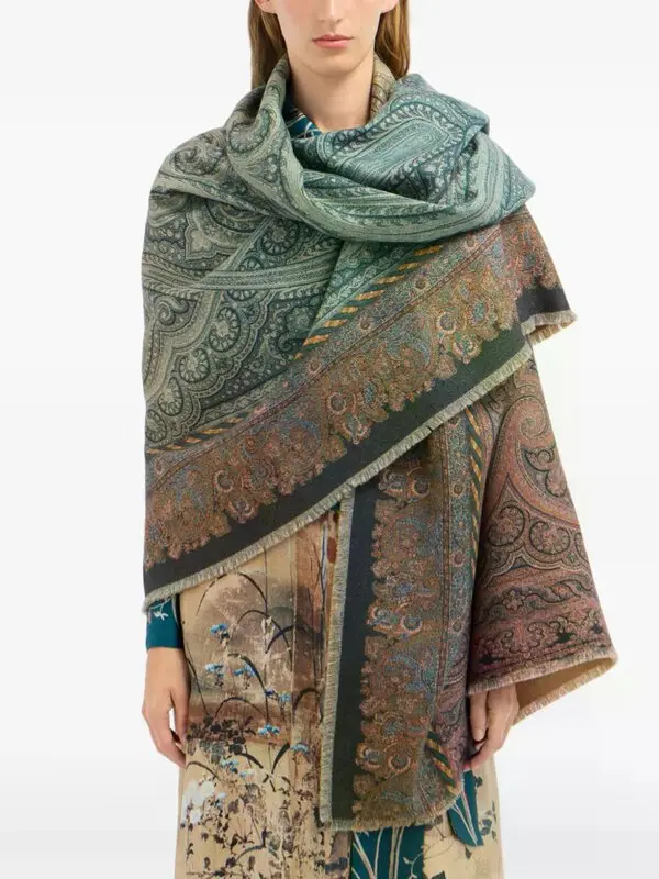 PIERRE-LOUIS MASCIA Pancake Paisley-print Scarf