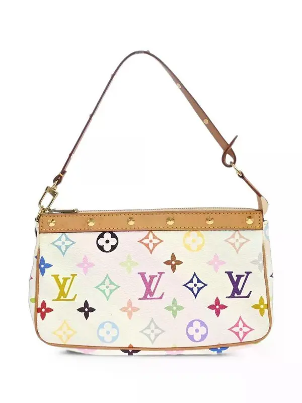 LOUIS VUITTON 2003 Monogram Multicolour Canvas Pochette Accessoires Clutch Bag