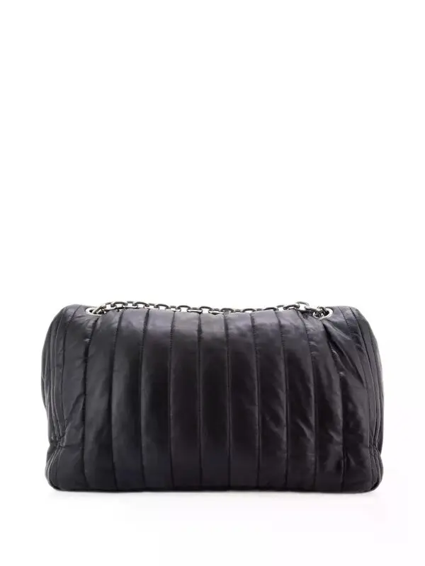 Balenciaga Monaco Chain Flap Quilted Leather Medium Shoulder Bag