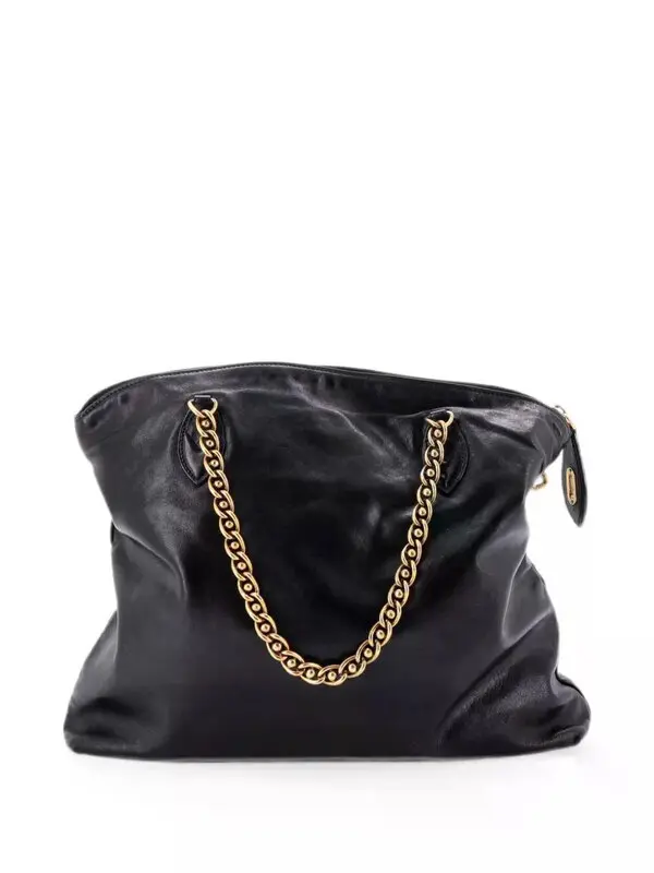 LOUIS VUITTON Lockit Chain Handbag Boudoir Leather Tote Bag
